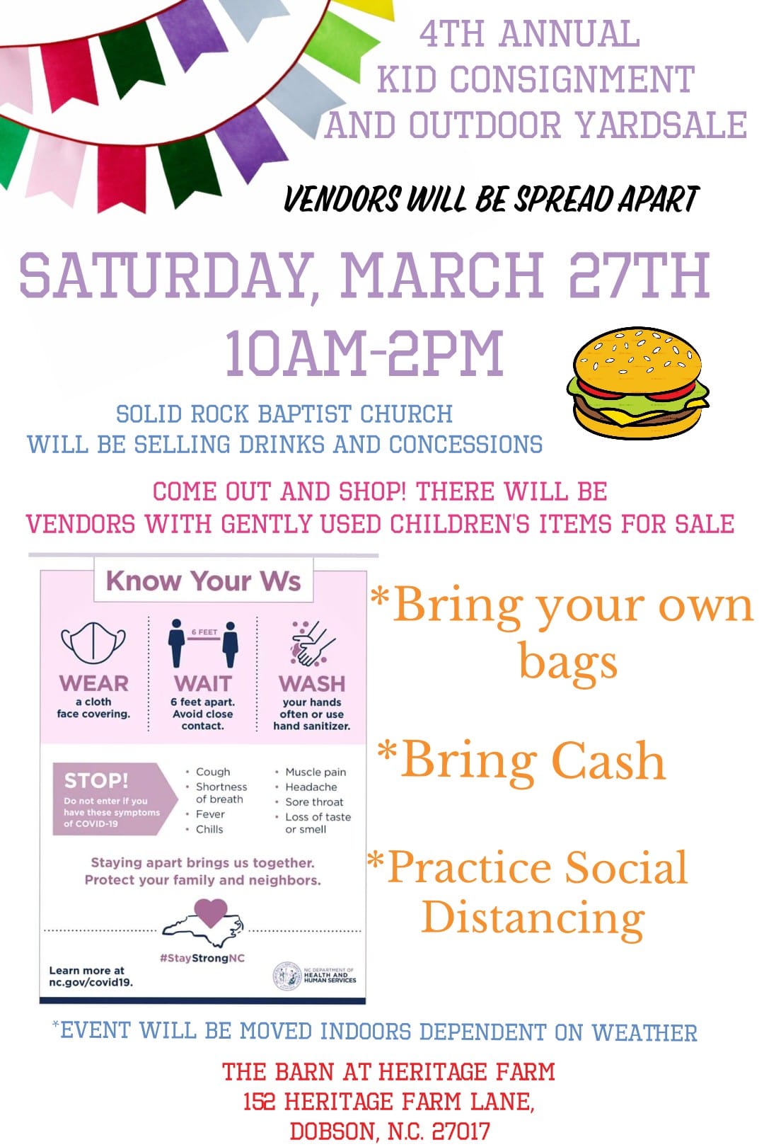 4th Annual Kid Consignment & Outdoor Yard Sale | Mayberry, NC